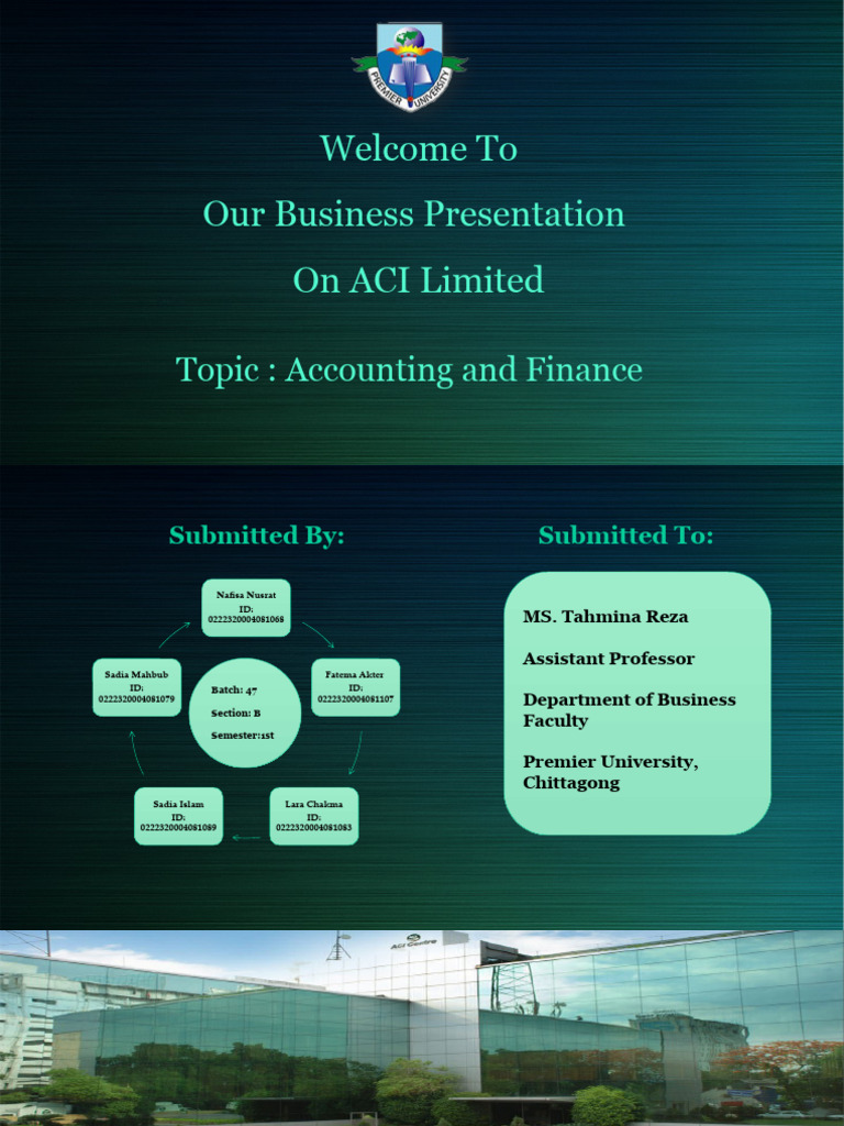 Business Presentation | PDF | Accounting | Economies