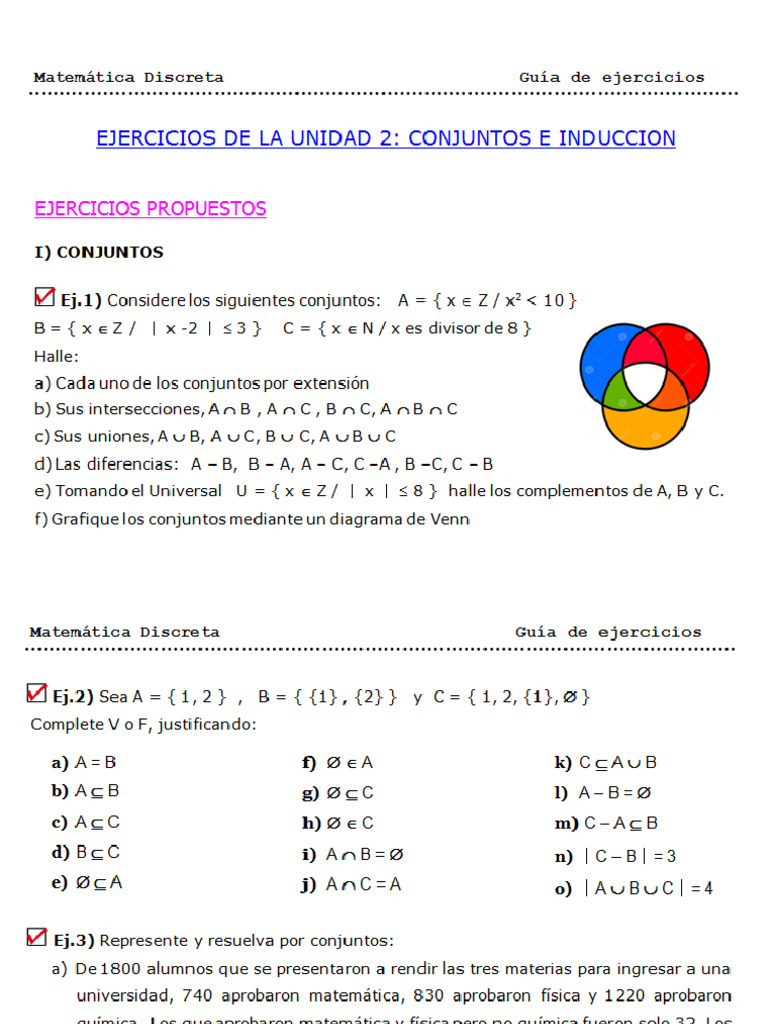 Unidad 2 - Ejercicios | PDF