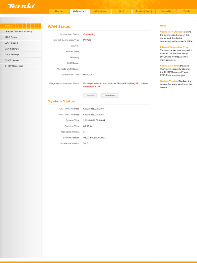 Tenda 11N Wireless Router | PDF