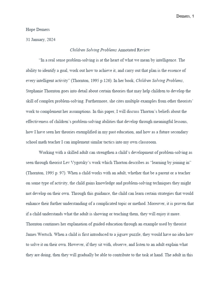 Annotated Review | PDF | Mathematics | Teachers