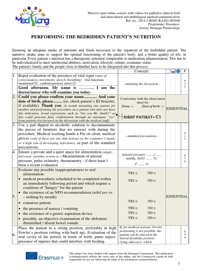 Bedridden Patient Nutrition | PDF | Clinical Medicine | Medicine