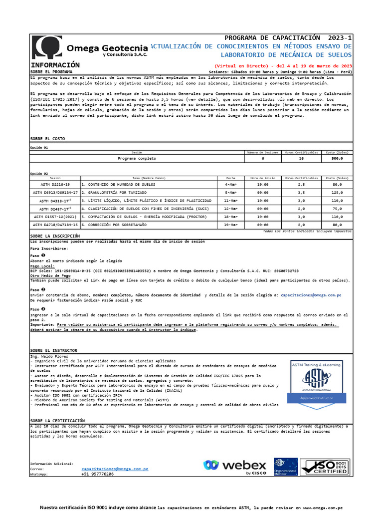 Programa 2023-1 - V0 | PDF