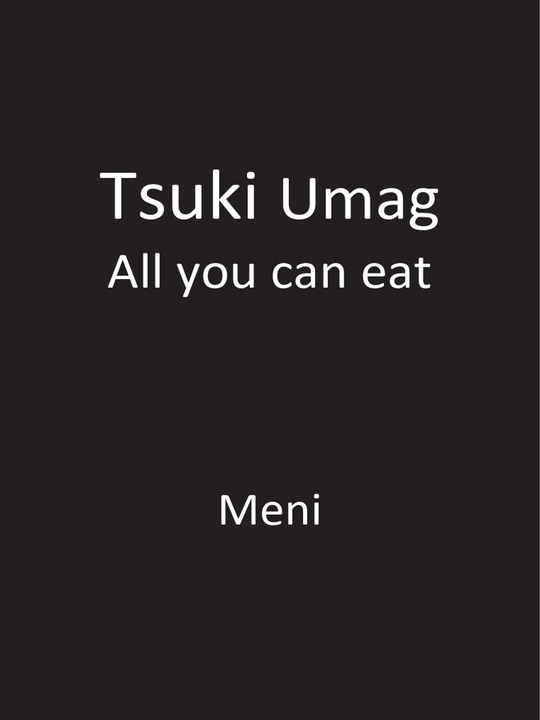 Menu For Take Away | PDF