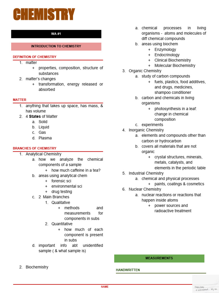 Chemistry PDF | PDF | Chemistry | Analytical Chemistry
