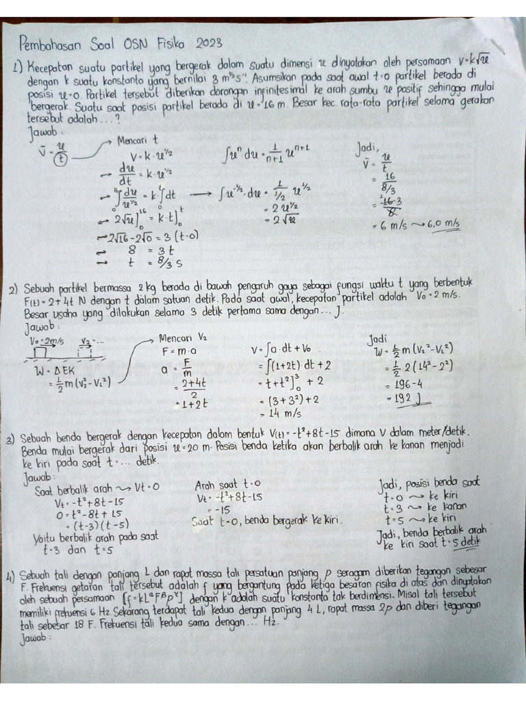 Pembahasan OSK 2023 | PDF