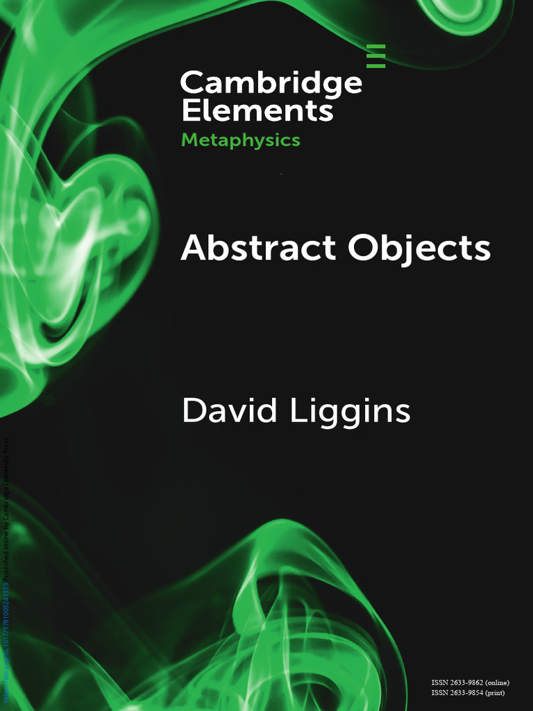 Abstract Objects Liggins | PDF | Object (Philosophy) | Causality