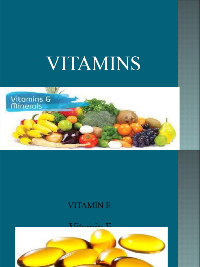 Vitamin e and K 2023 | PDF | Vitamin E | Vitamin