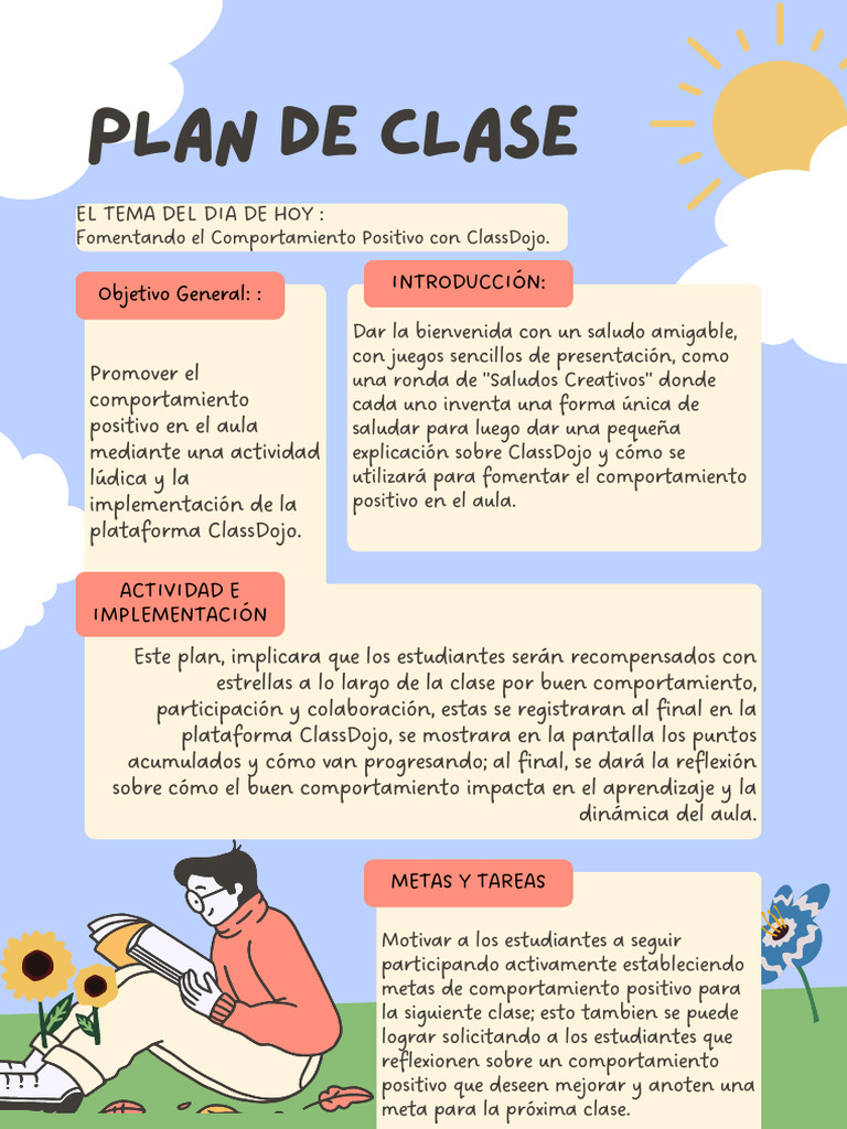 Blue Orange Playful Illustration Lesson Plan | PDF