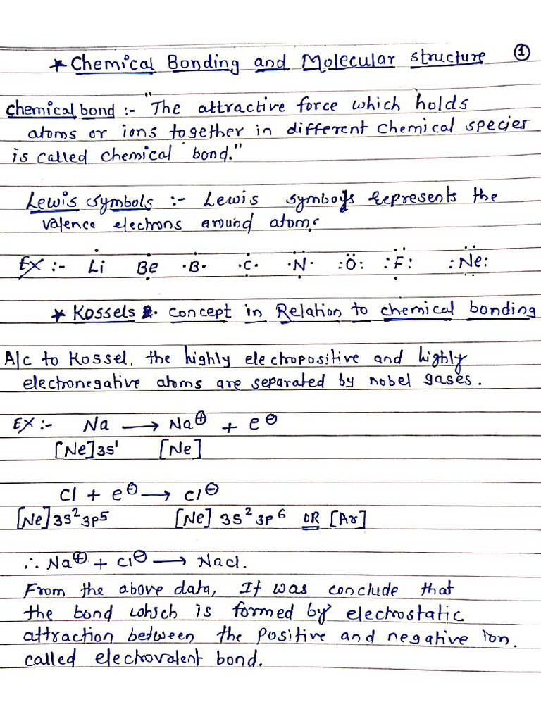 Structure and Chemical Bonding1 | PDF