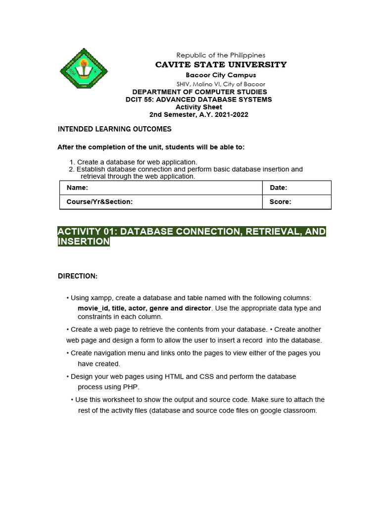 Dcit 55-Activity 1 | PDF