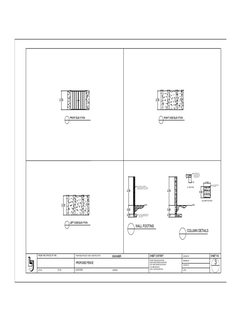 Proposed Fence | PDF | Civil Engineering
