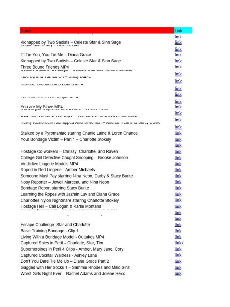 Margot Clip List | Download Free PDF | Bondage (Bdsm)