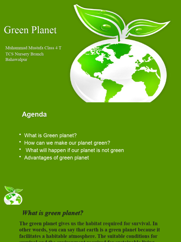 Understanding Our Green Planet | PDF