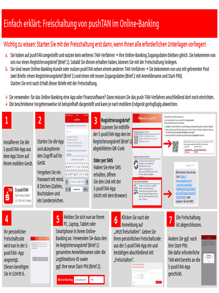 Kurzanleitung Pushtan Freischaltung | PDF