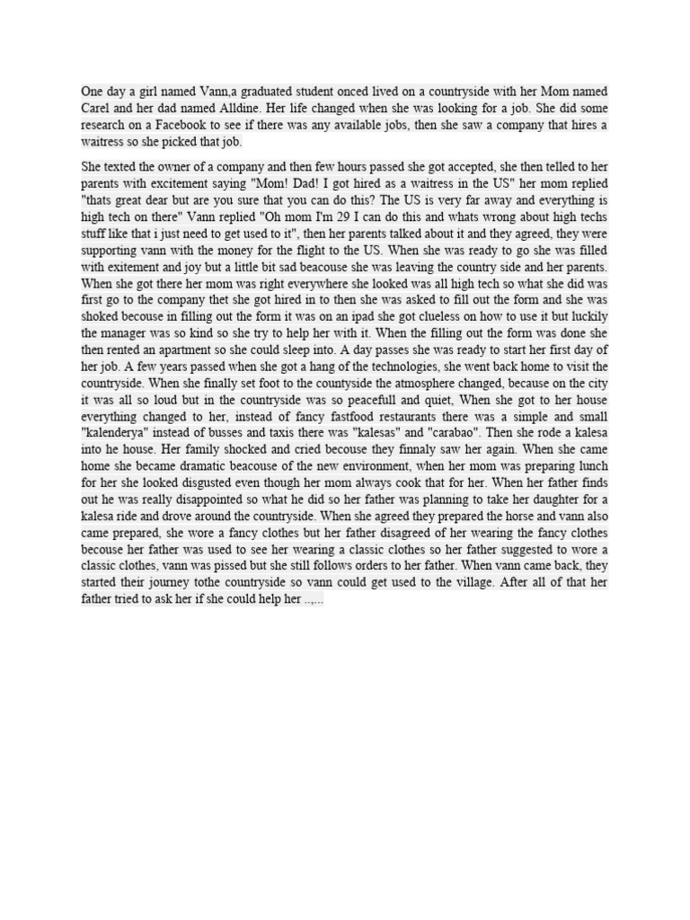 One Day A Girl Named Vann | PDF