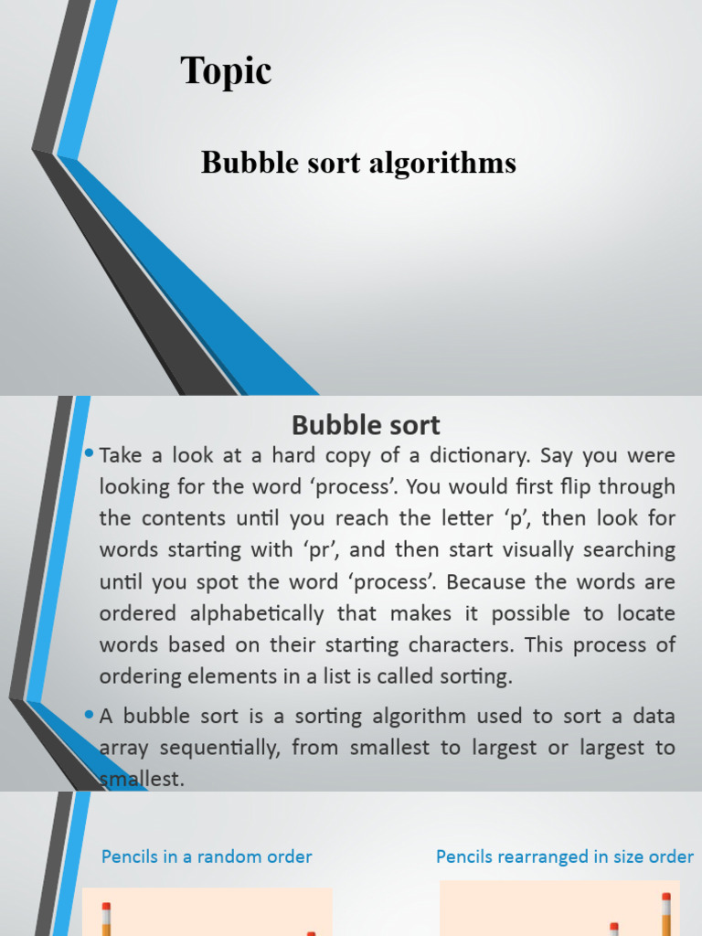 Bubble Sort And Solution Methods Pdf Software Engineering Theoretical Computer Science