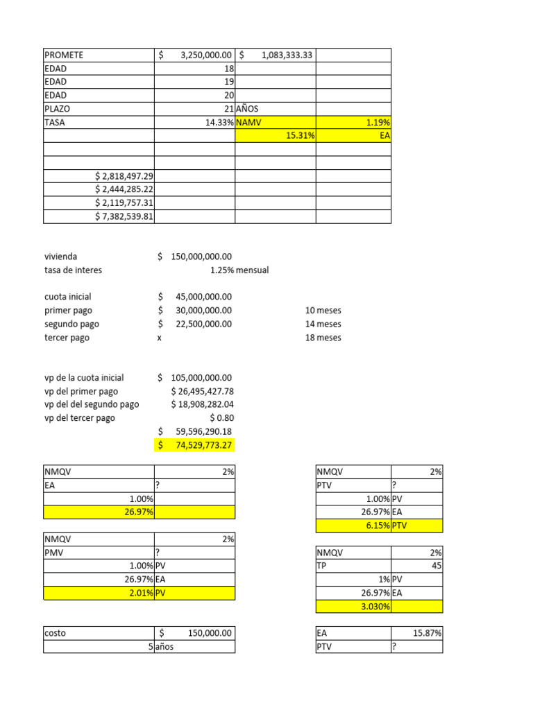 Ejercicios Combinados | PDF