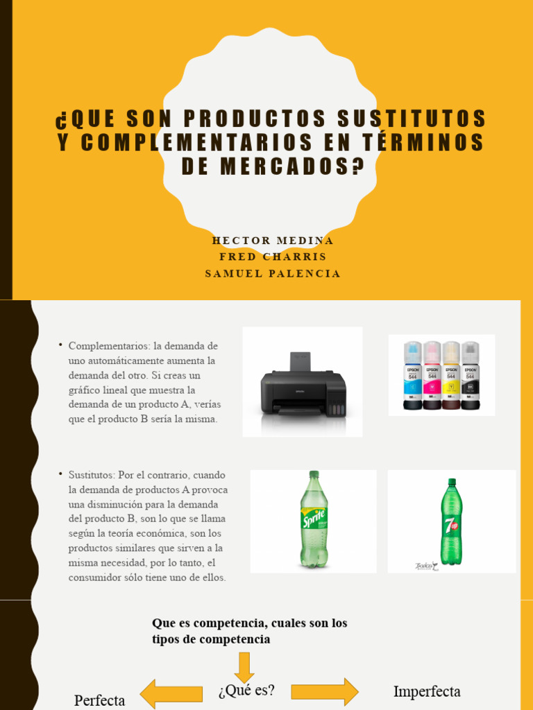 Que Son Productos Sustitutos y Complementarios en | PDF
