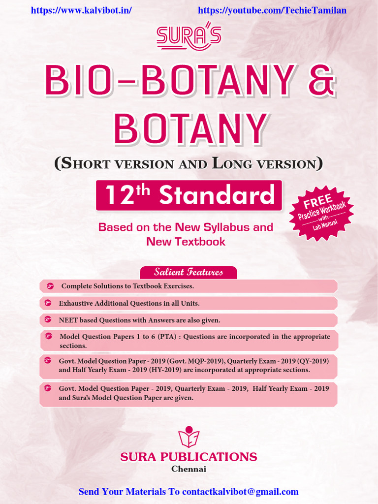 Tn12th483 - 12th Bio-Botany & Botany SURA Full Guide (2020-2021 ...