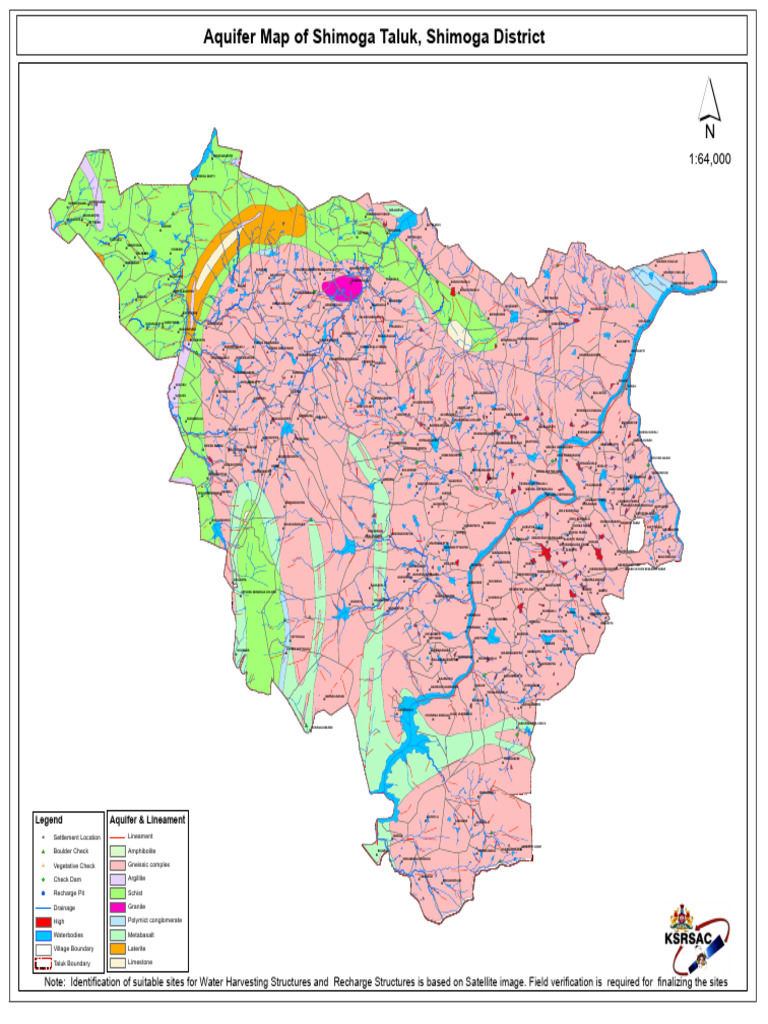 Shivamogga District Taluk Map | PDF