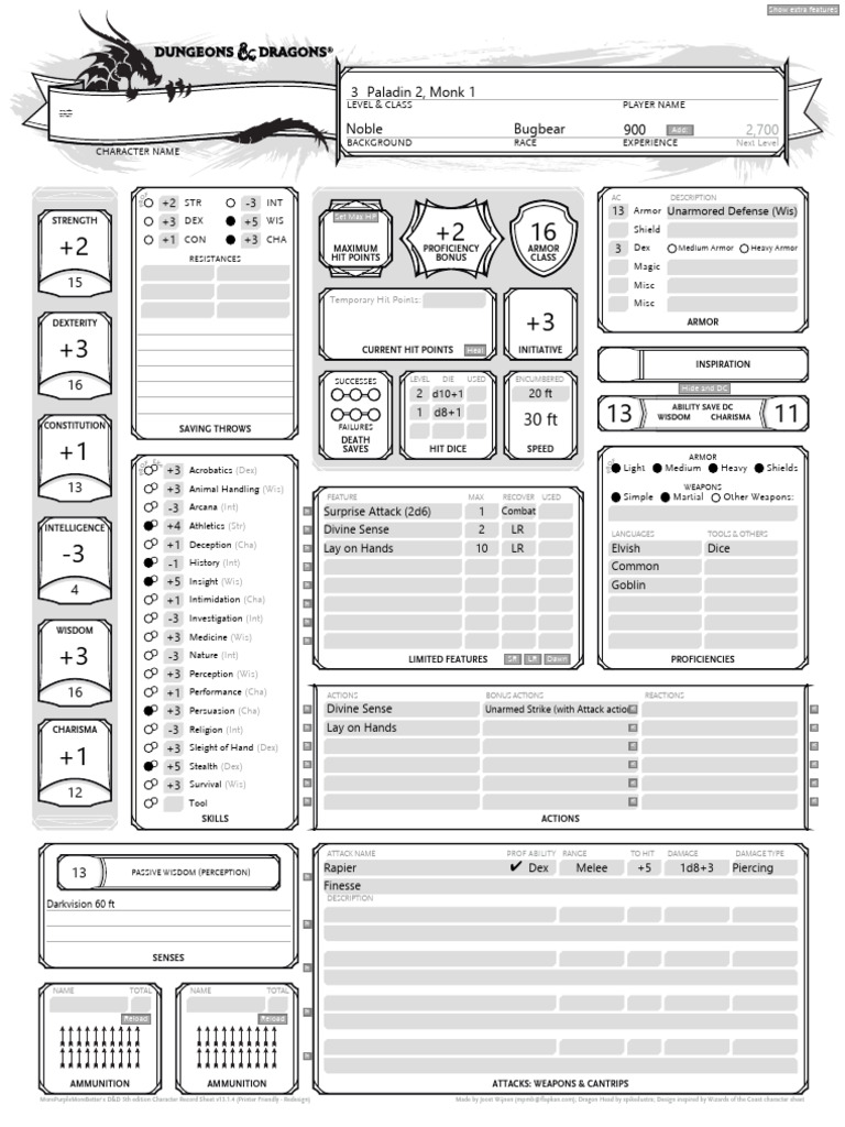 Drunken Paladin Lv3 | PDF