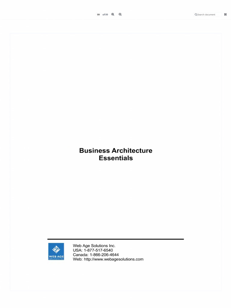 Business Architecture Framework | PDF