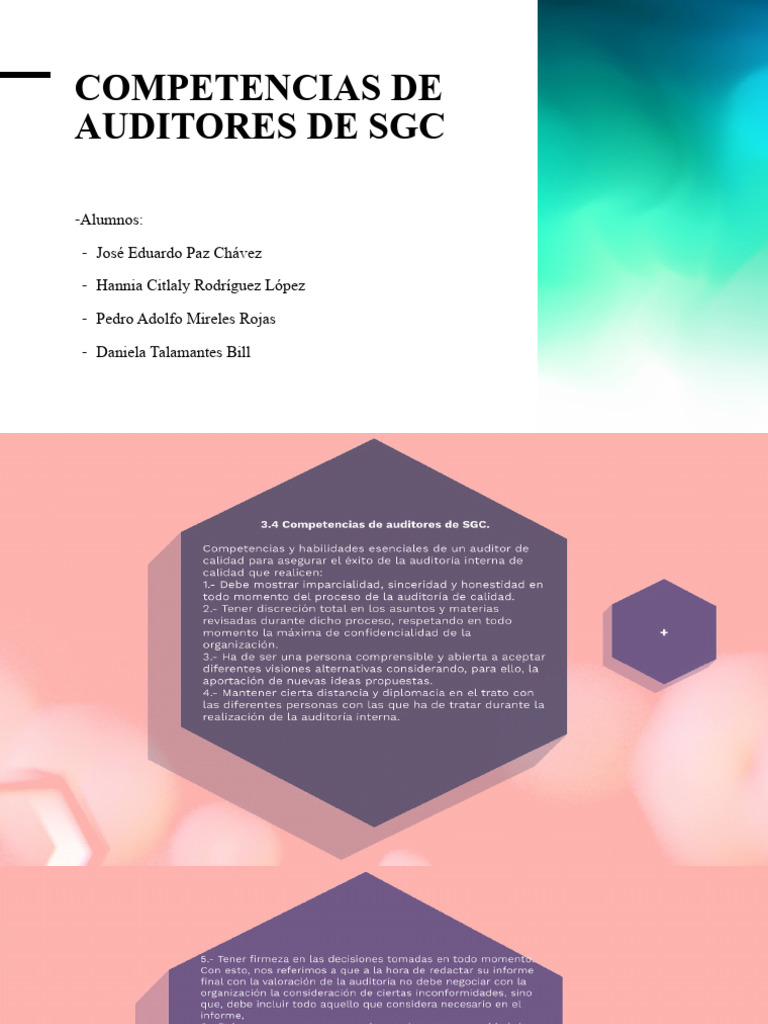 Competencias de Auditores de SGC | PDF