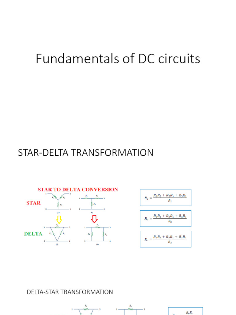 Fundamentals of DC Circuits - 2nd Sep | PDF | Science & Mathematics ...