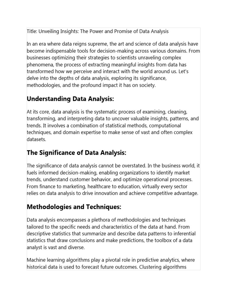 Understanding Data Analysis | PDF | Business | Social Science