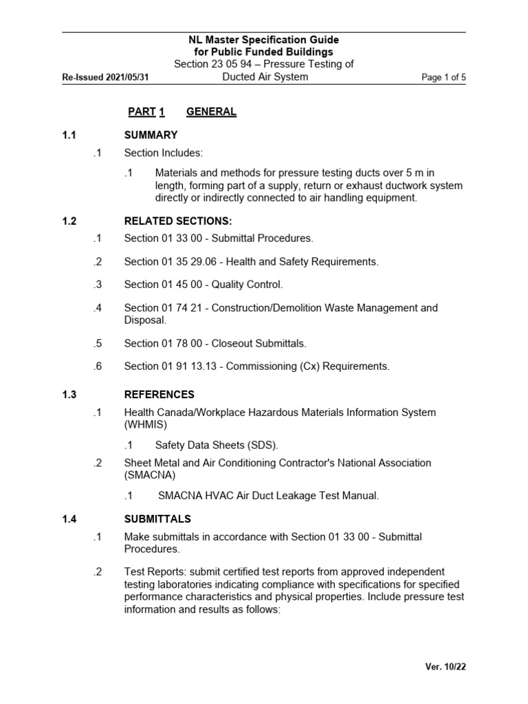 Works Masterspec 230594 | PDF | Technology & Engineering