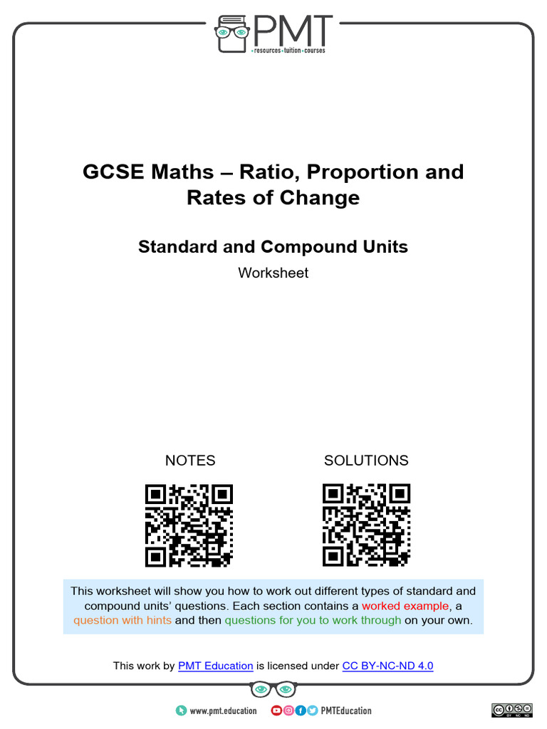 A. Standard and Compound Units | PDF | Litre | Speed