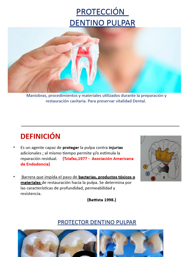 Clase 6. Proteccion Dentino Pulpar 2022-1. Barracos | PDF