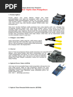 Alat - Alat Fiber Optic Dan Fungsinya | PDF