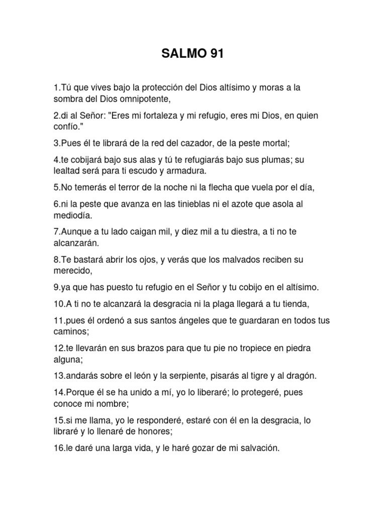 Salmo 91 | PDF | Derecho