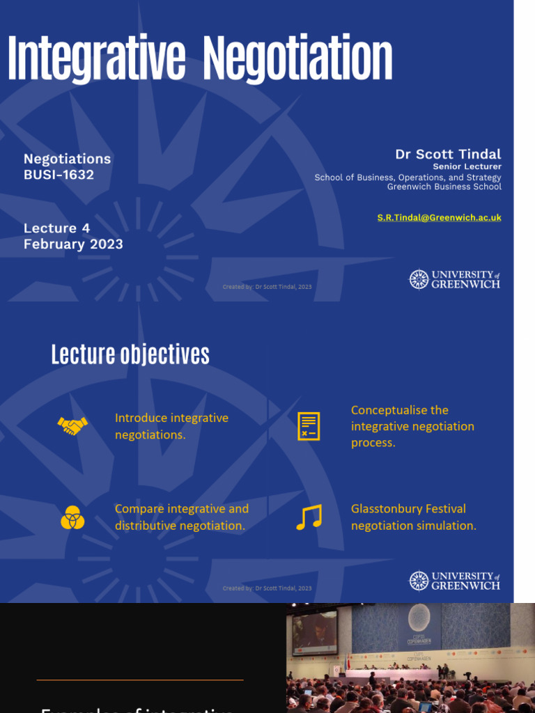 4 Lecture Integrative Negotiation | PDF | Negotiation | Bargaining