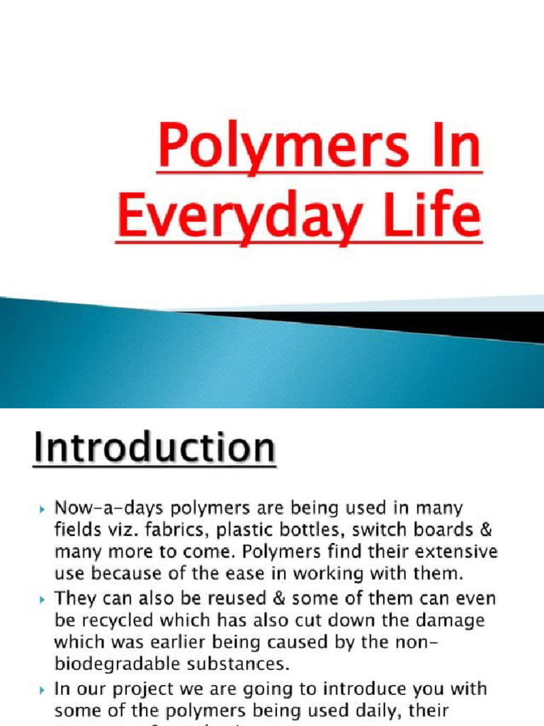 Polymers in Everyday Life | PDF