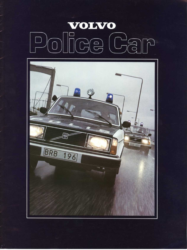 Volvo 240 Police Car Brochure 1979 | PDF | Safety | Reliability Engineering