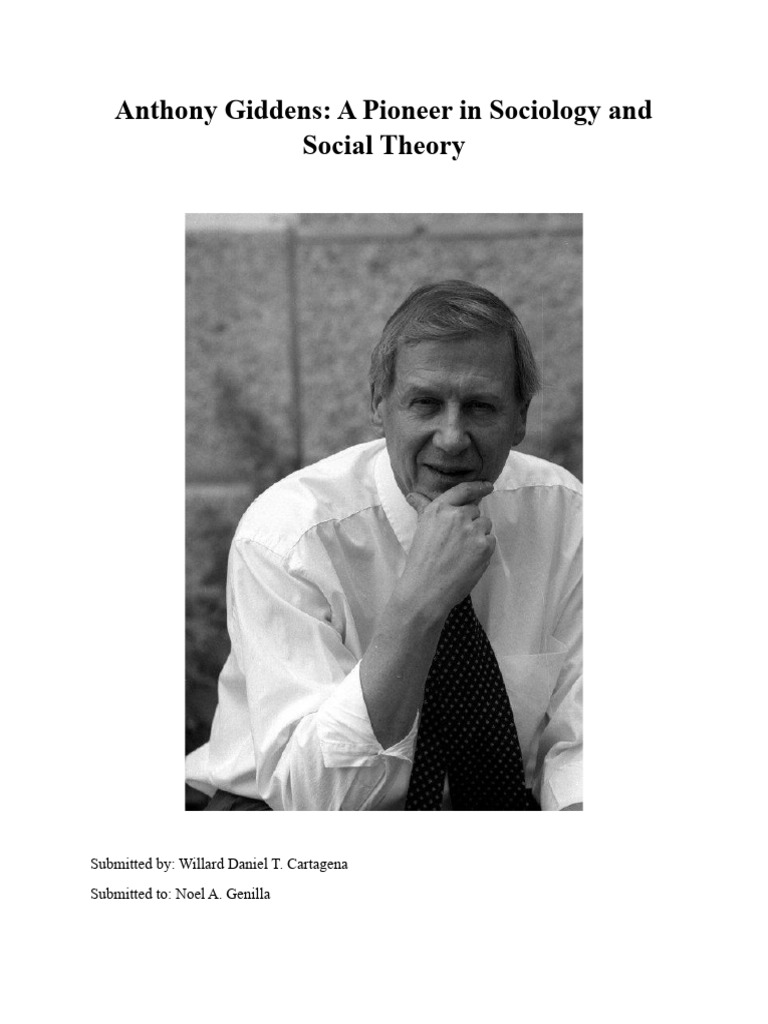 Anthony Giddens | PDF | Sociology | Social Structure