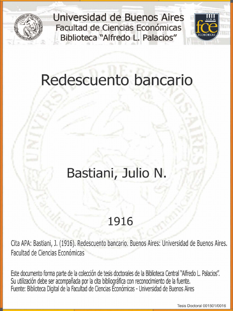 1501-0016 BastianiJN | PDF | Economias | Economía Financiera