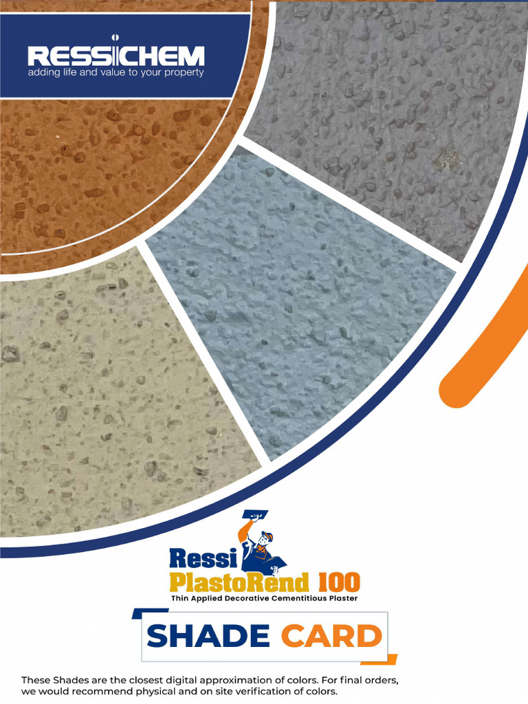Ressi PlastoRend 100 Shade Card | PDF