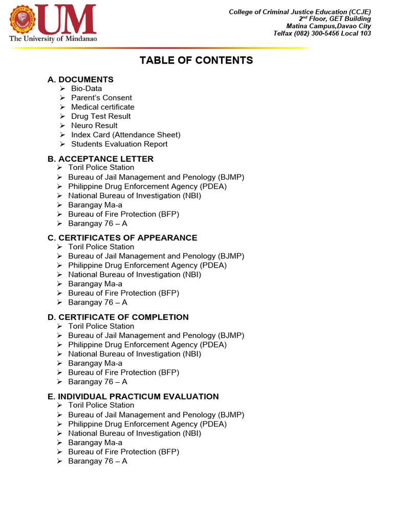 Table of Contents 1 | PDF