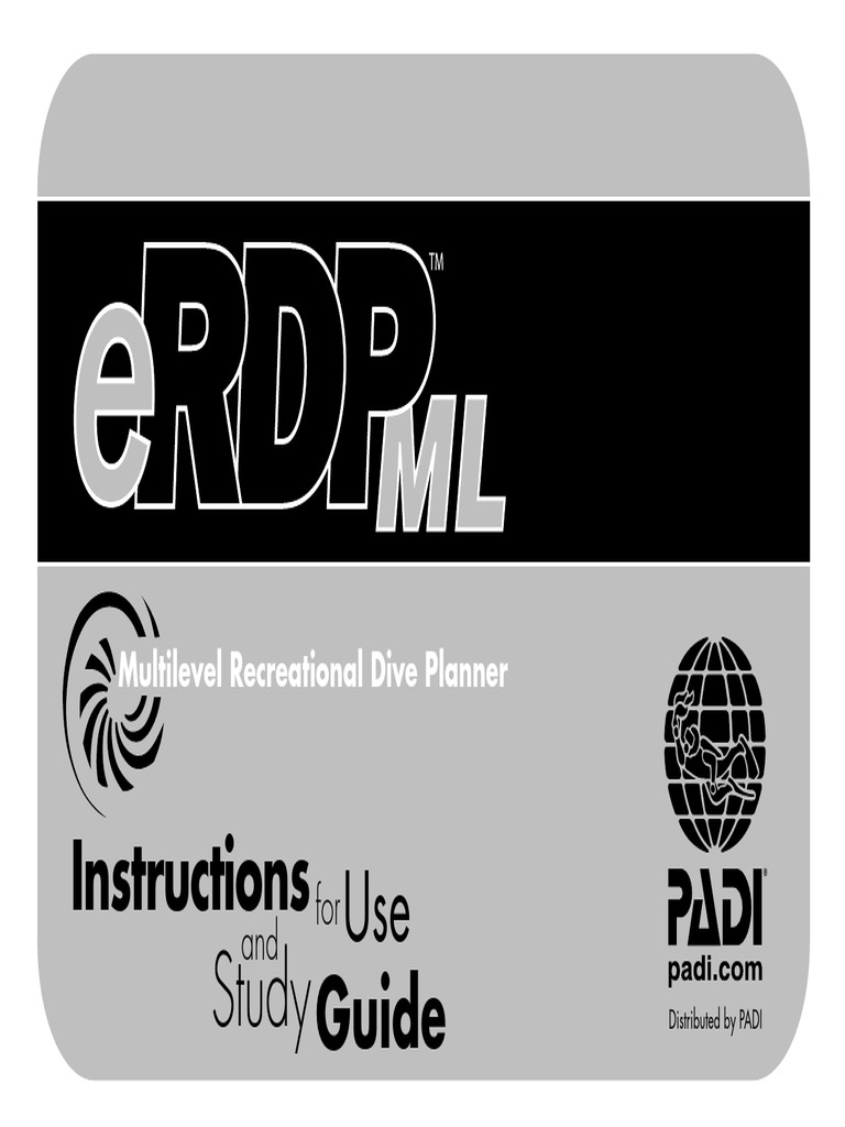 eRDPML InstForUse | PDF | Scuba Diving | Underwater Diving