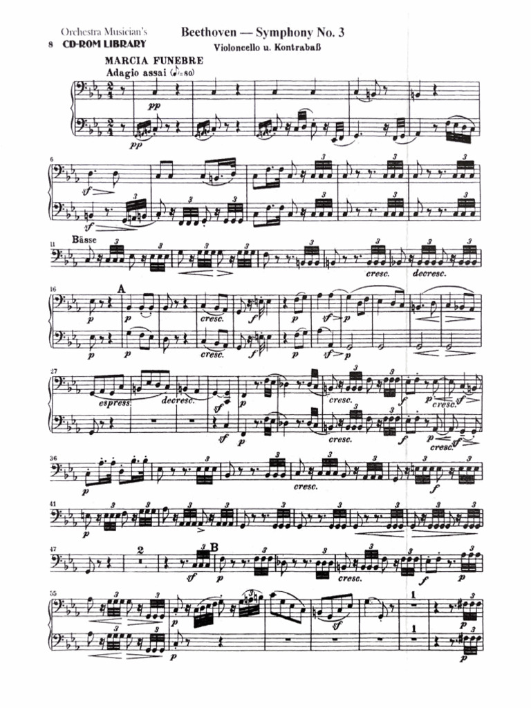 2023 Bass Beethoven Sym 3 MVT 2 REVISED | PDF
