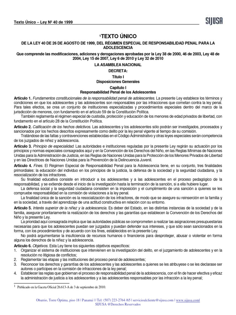 Ley 40 de 1999 | PDF