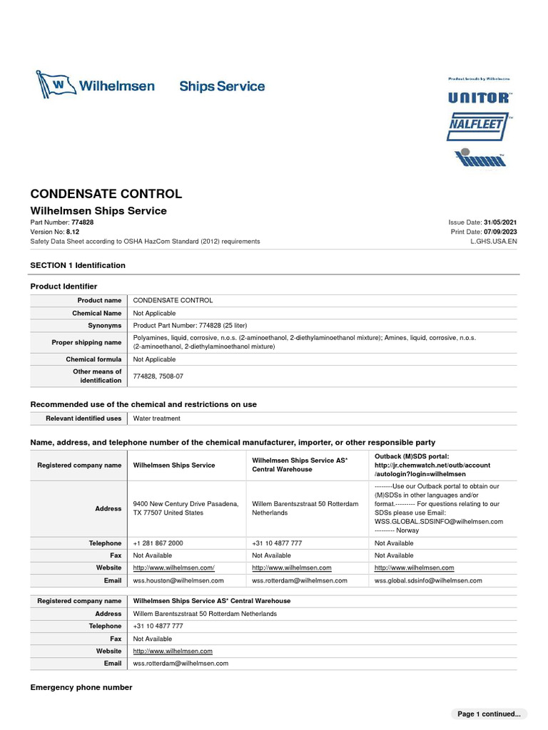 Condensate Control 25 LTR | PDF