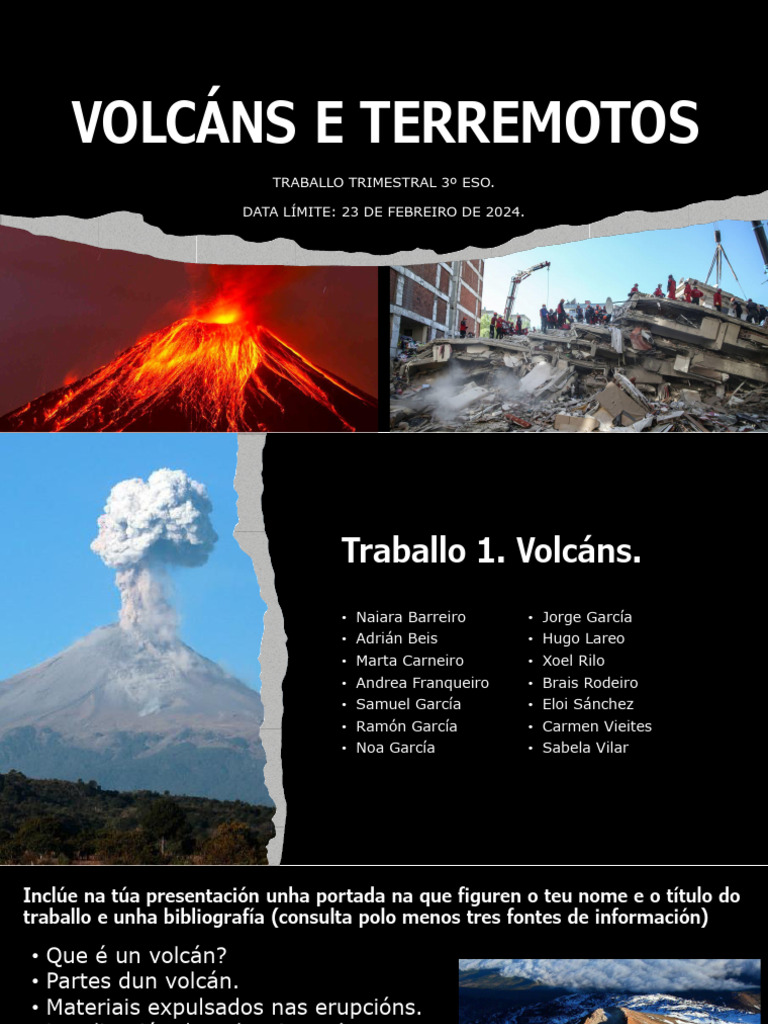 Volcáns e Terremotos | PDF
