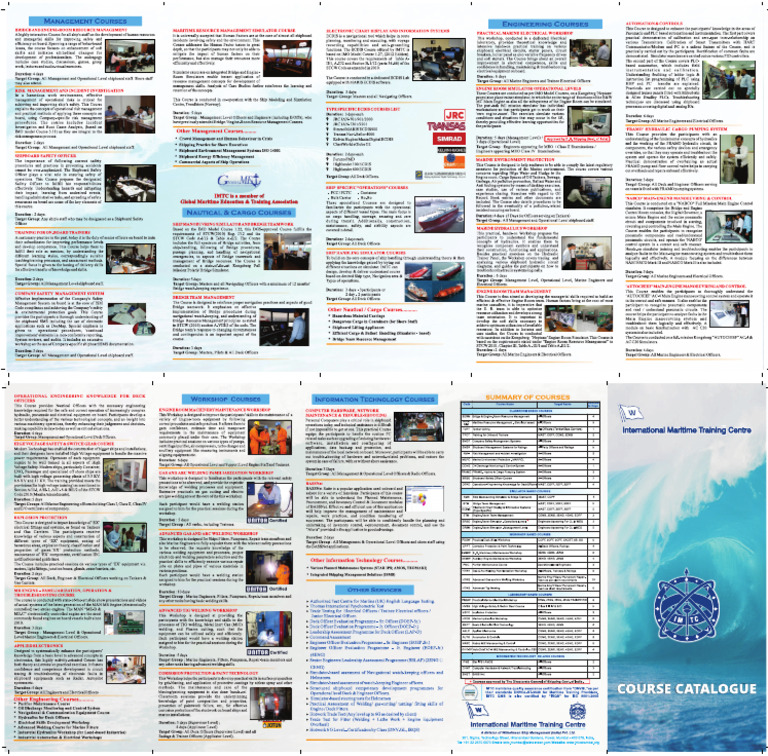 Imtc Course Catalogue | PDF