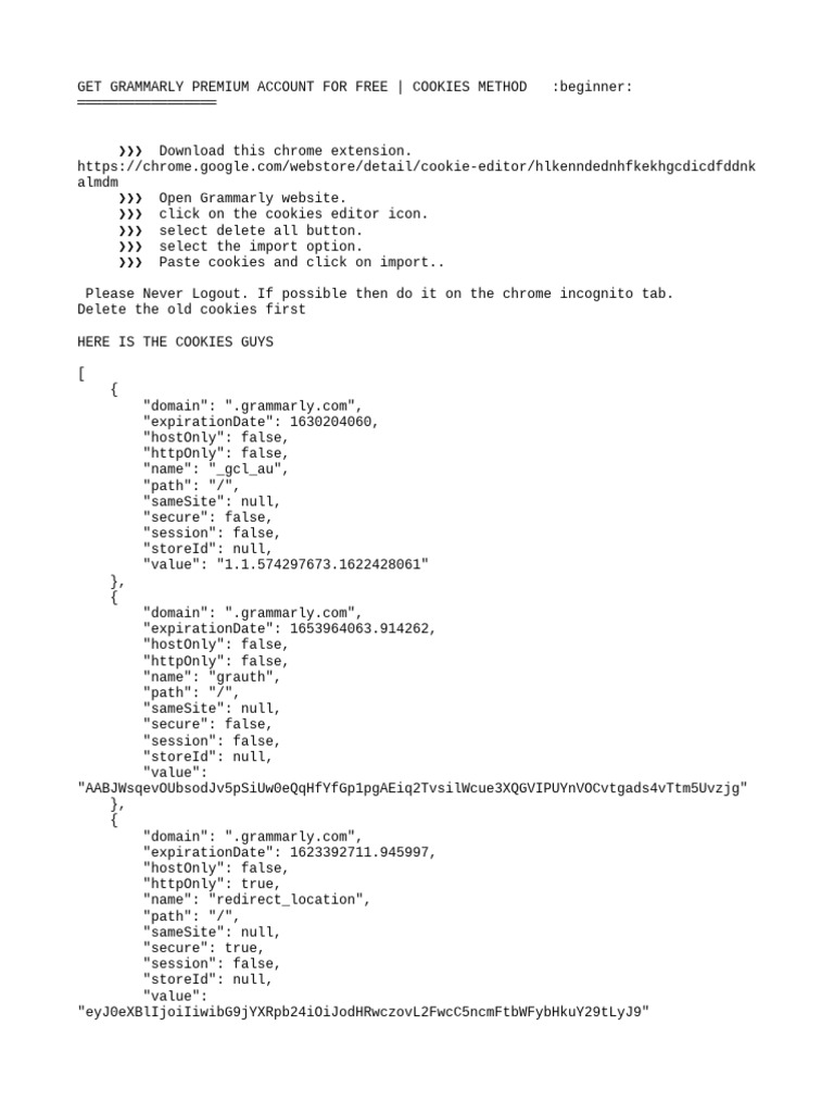 Grammarly Premium Free - KODYLAN | PDF