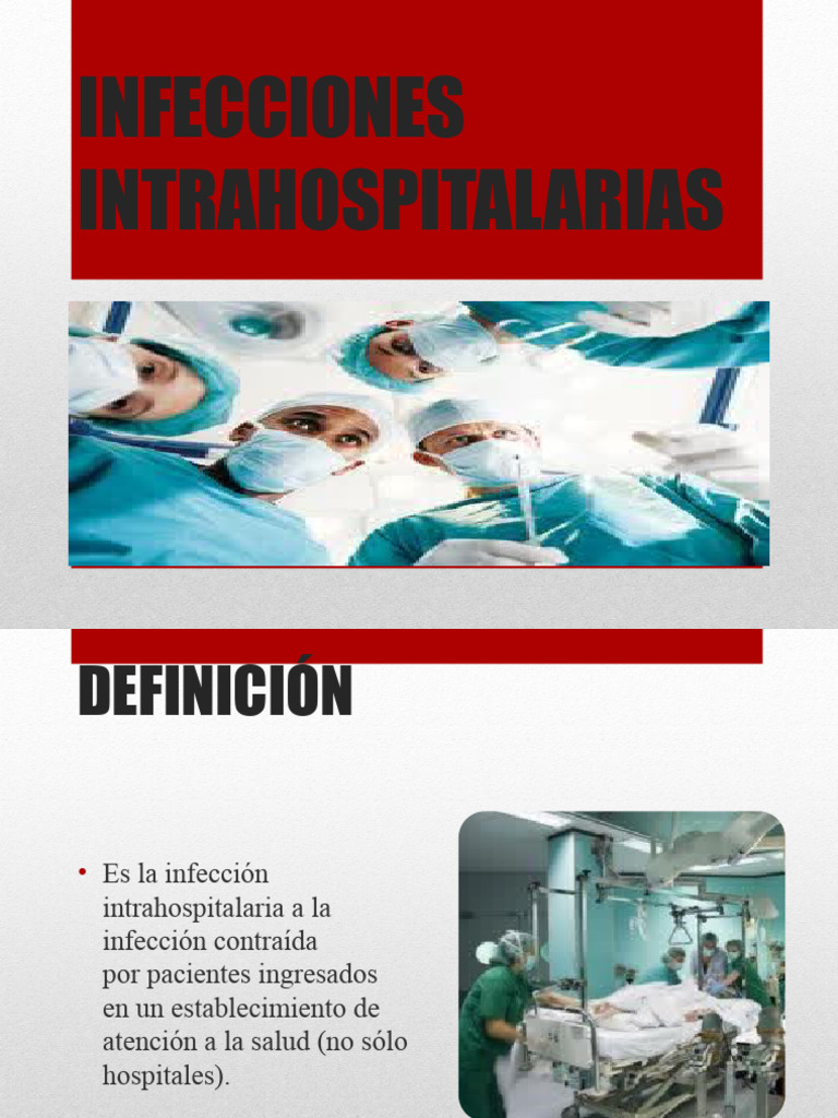 Infecciones Intrahospitalarias | PDF | Infección adquirida en el ...