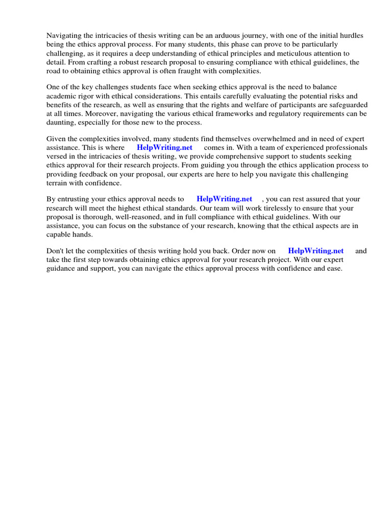 Thesis Ethics Approval | PDF